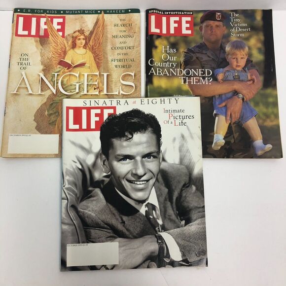 Other | Vtg 1995 Life Magazines Lot Of 3 Frank Sinatra Angels Victims ...